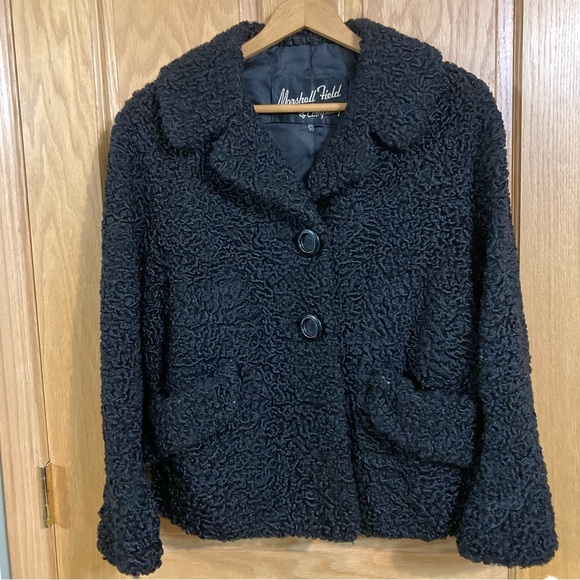 Vintage | Jackets & Coats | Vintage Marshall Field And Company Curly ...